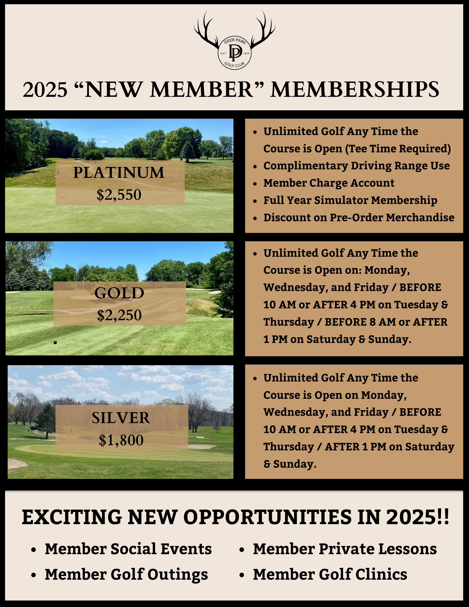 Membership - Deer Park Golf Club